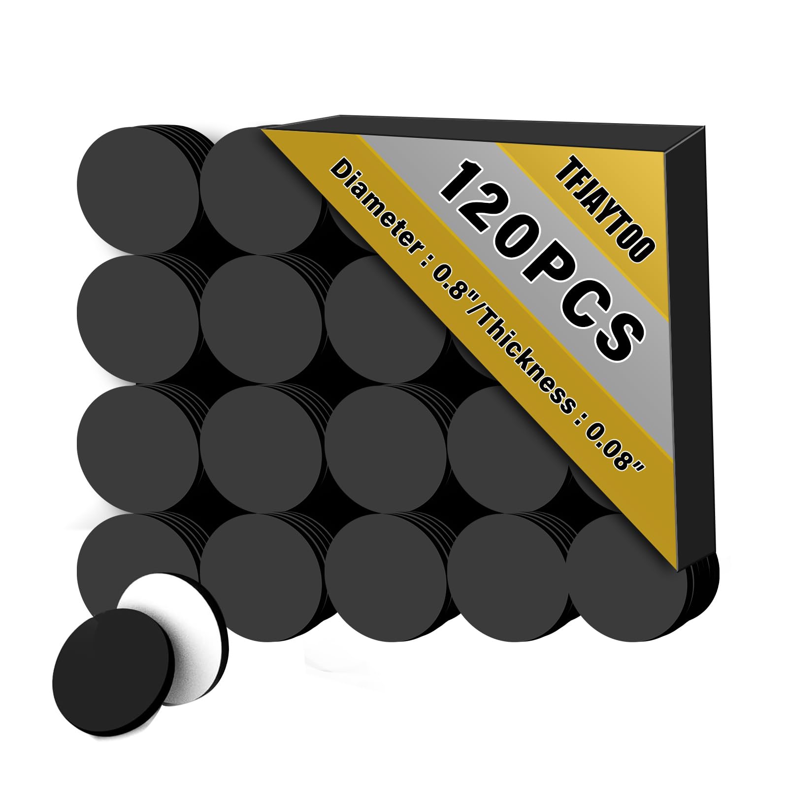 120 Pack Adhesive Magnets,Self Adhesive Magnet Dots,Strong Sticky ...