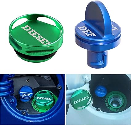 Magnetic Ram Diesel Billet Aluminum Fuel Cap and DEF Cap Combo for 2013 ...