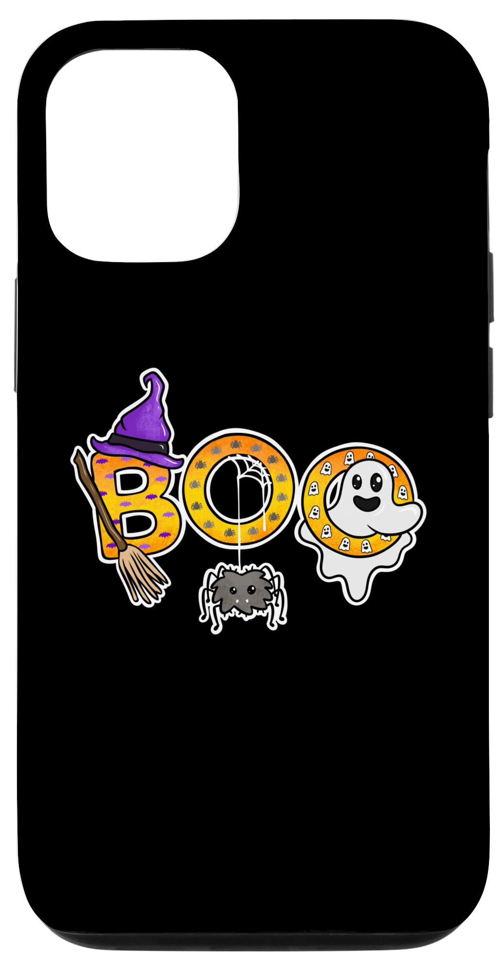 iPhone 13 Pro BOO Spiders Ghosts Pumpkin Witch Hat Halloween Costume ...