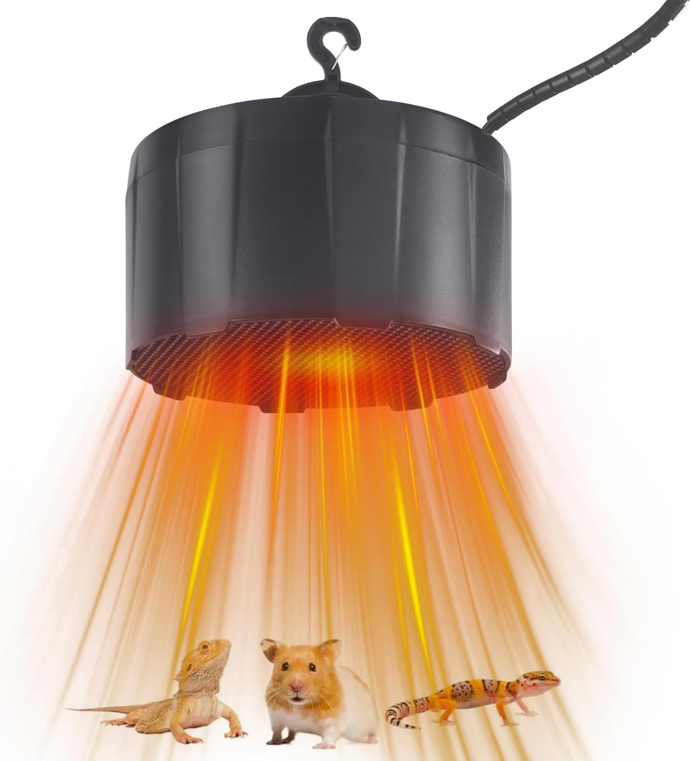Amazon.com: DGE Reptile Heater Fan, 200 Watt Basking Spot Heat of ...