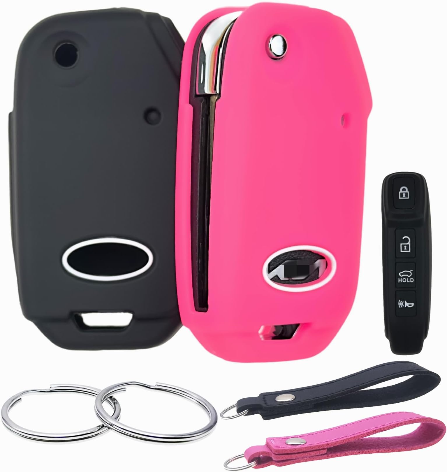 Amazon.com: REPROTECTING Silicone Rubber Key Fob Cover Compatible with ...