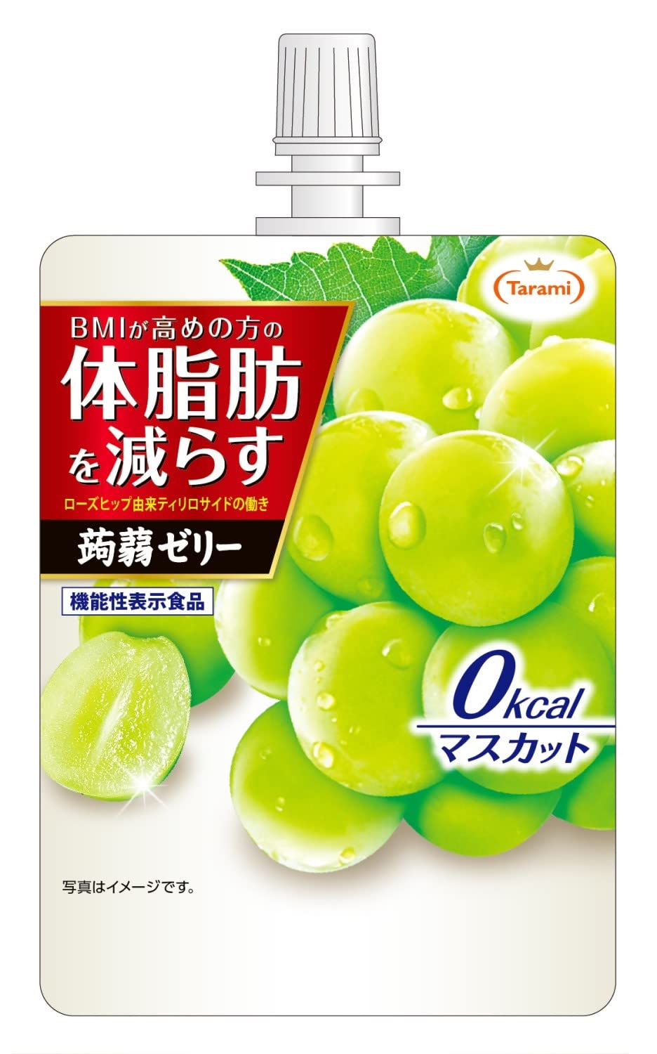 Amazon.co.jp: たらみ 体脂肪を減らす蒟蒻ゼリー 0kcal マスカット 150g×6個 : 食品・飲料・お酒