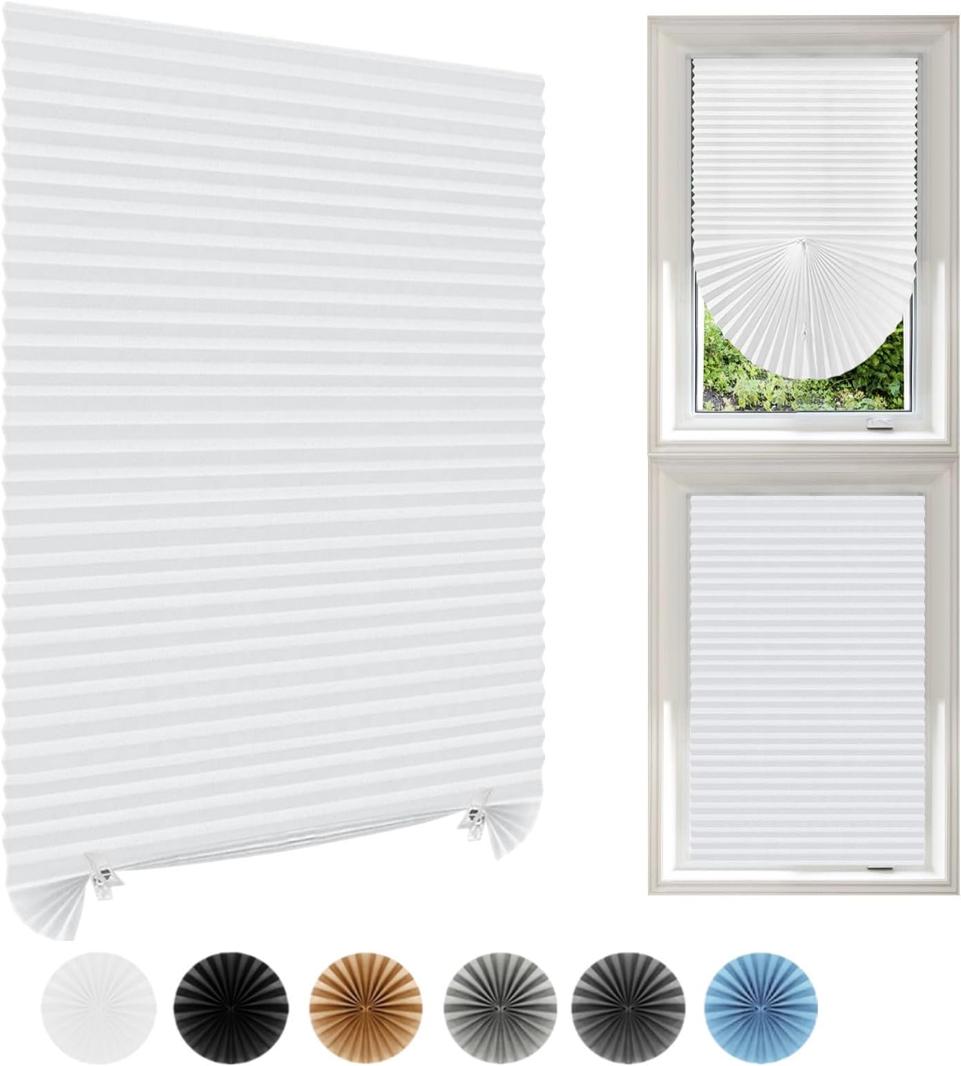 Temporary Blinds Stick On Cut to Size Non-woven Fabric No Drill Self ...