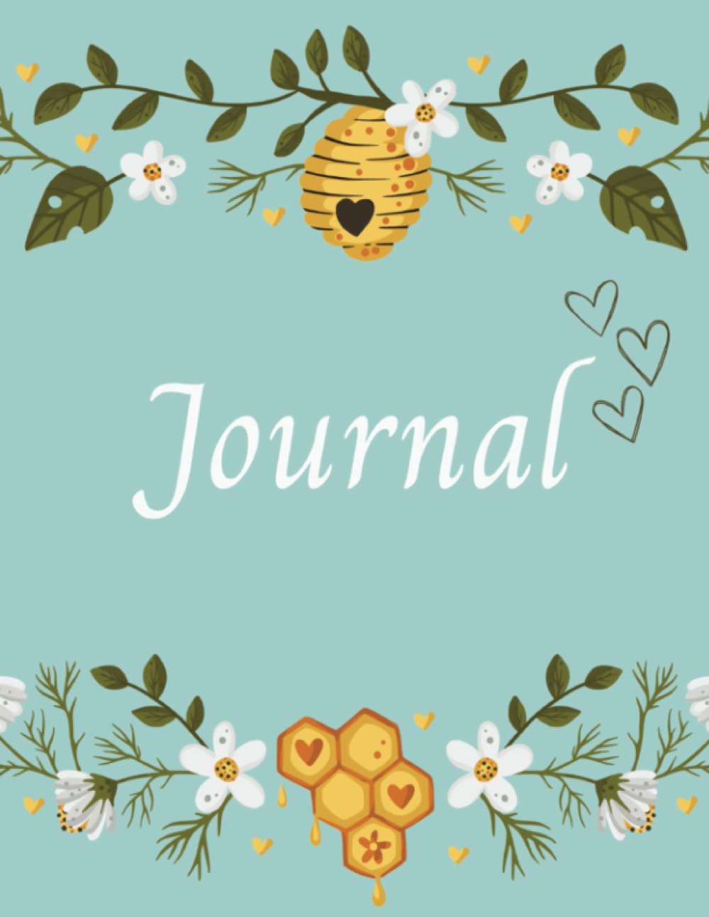 Amazon.com: Journal: Bee Hive Journal, Pretty Bee Hive Floral Cover ...