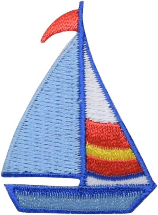Amazon.com: Sailboat Embroidered Iron on Patch