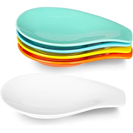 Amazon.com: ONTUBE Ceramic Spoon Rests for Buffet Table Set of 5 ...