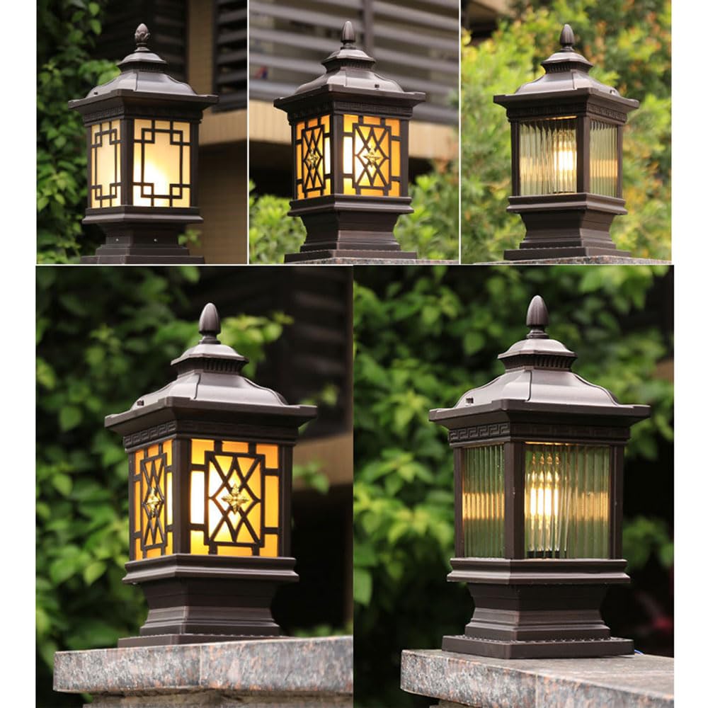 Exterior Lantern Lights For Columns Gate Pillar Lamp Traditional