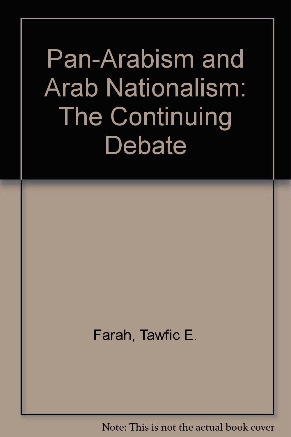 Amazon.com: Pan-arabism And Arab Nationalism: The Continuing Debate ...