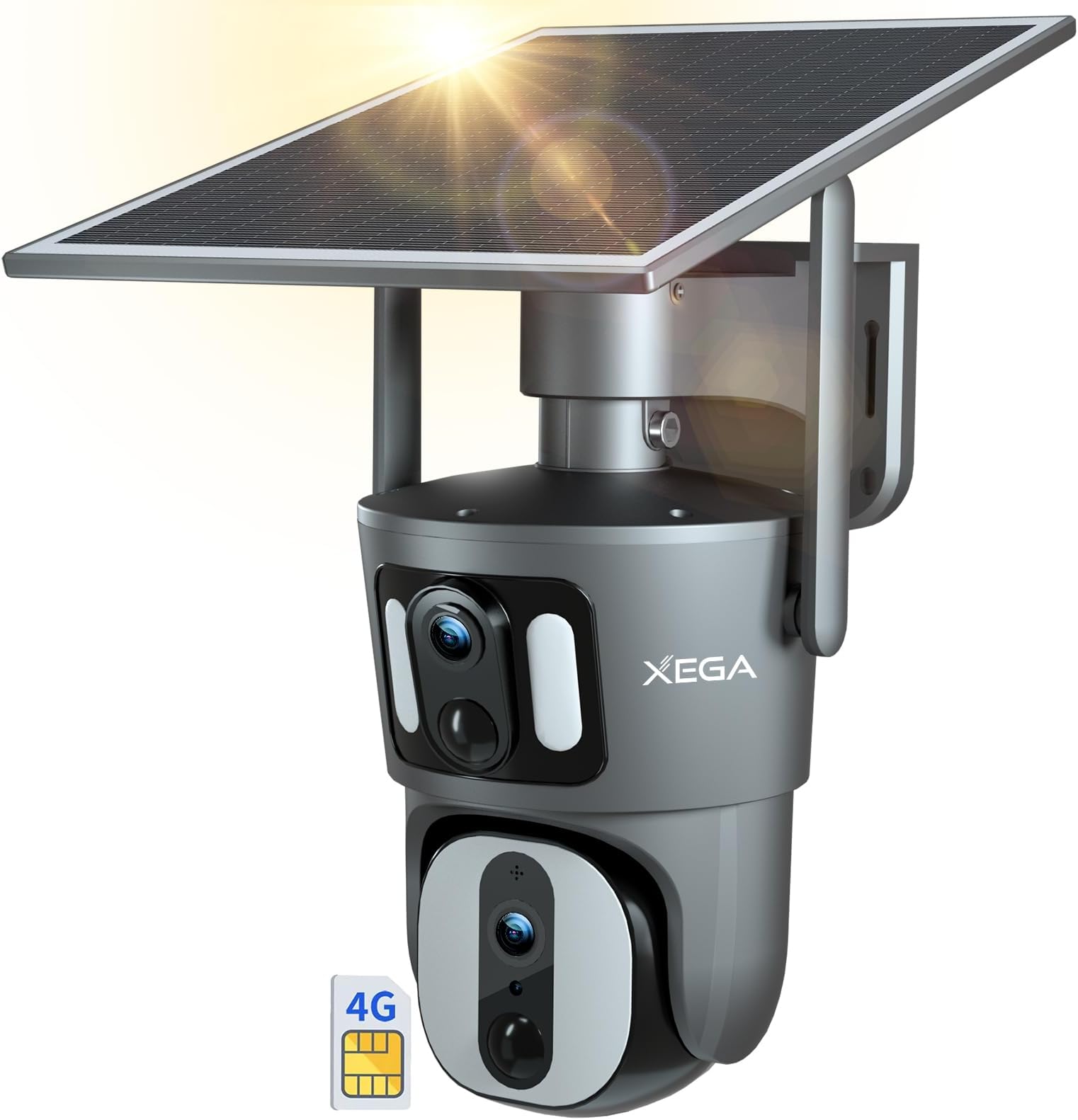 Amazon.com : Xega Dual Lens Linkage 4G LTE Security Camera No WiFi ...