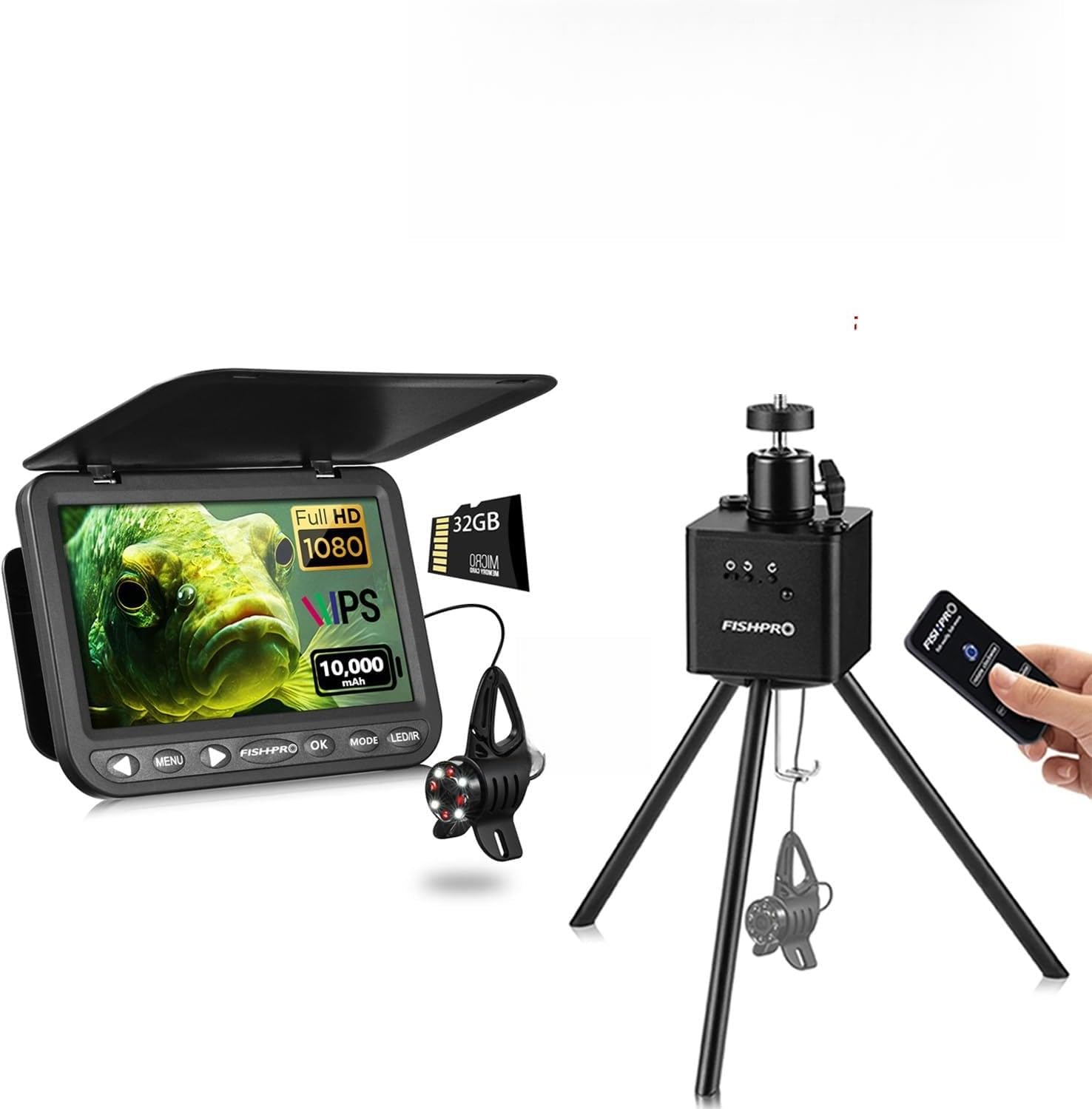 Amazon.com: FishPRO m7 DVR + Positioner for Underwater Fishing Camera ...