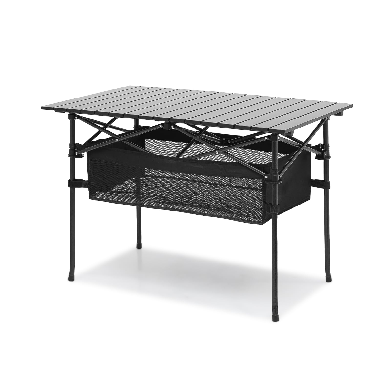 Amazon.com: Athena Collection Folding Camping Table with Storage ...