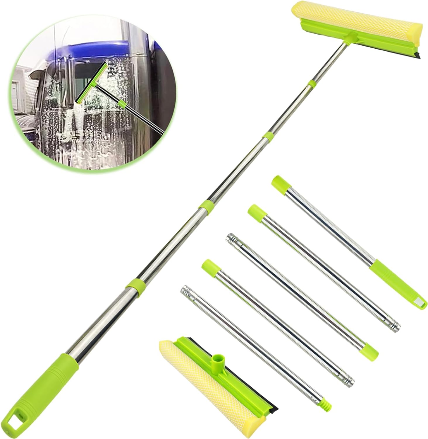 Amazon.com: 1.5-3 ft Window Squeegee with Long Handle & Ceiling Fan ...