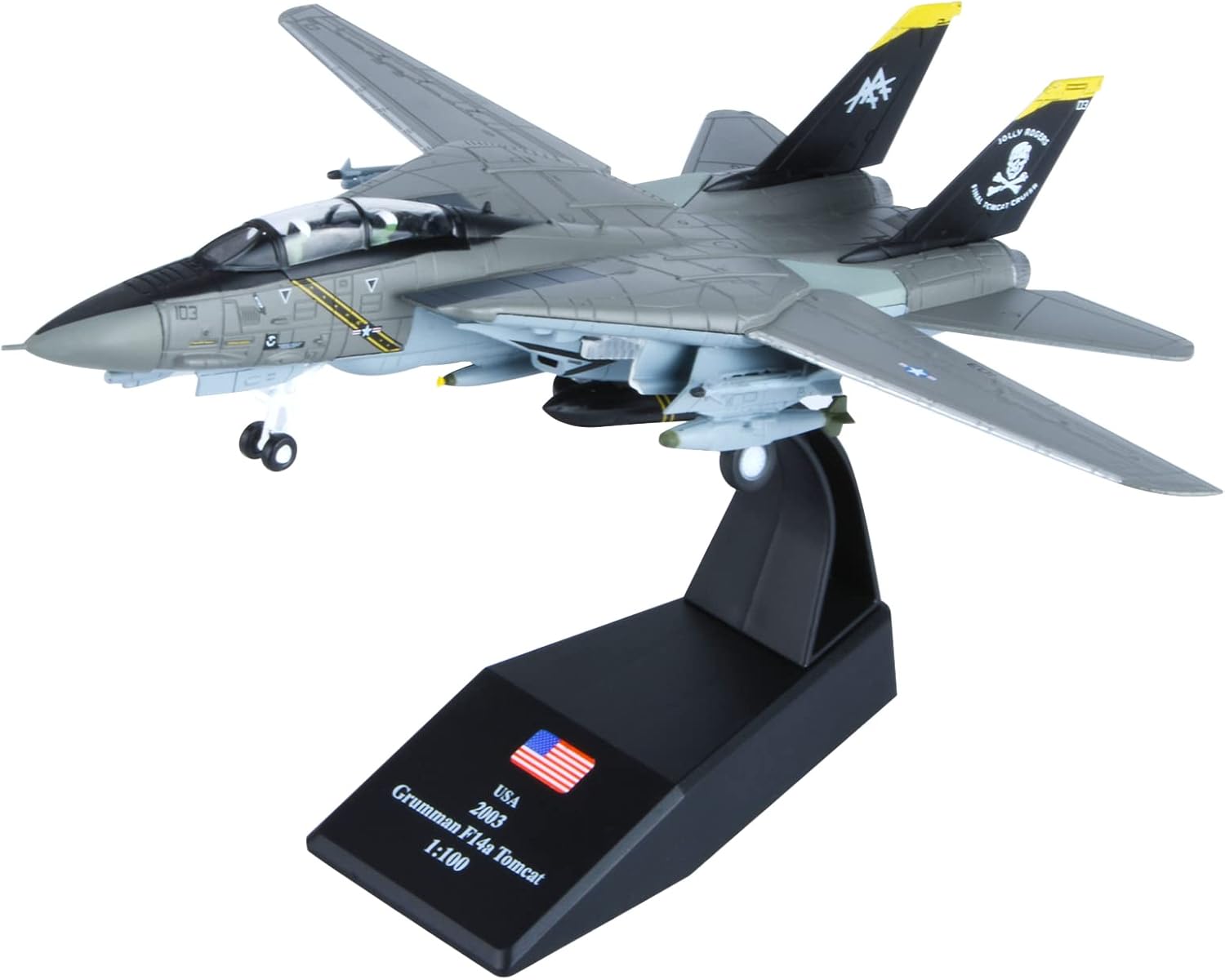 Amazon.com: ARCADORA F-14 Tomcat US 1:100 Scale Diecast Fighter ...