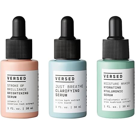Amazon.com: Versed Serum Trio With Stroke Of Brilliance Brightening ...