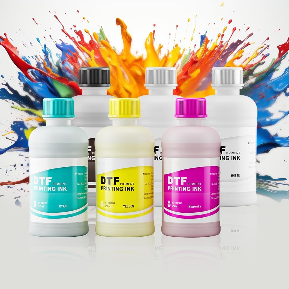 Amazon.com: Procoloredfun DTF Transfer Printer Ink, Premium DTF Ink for Professional DTF ...