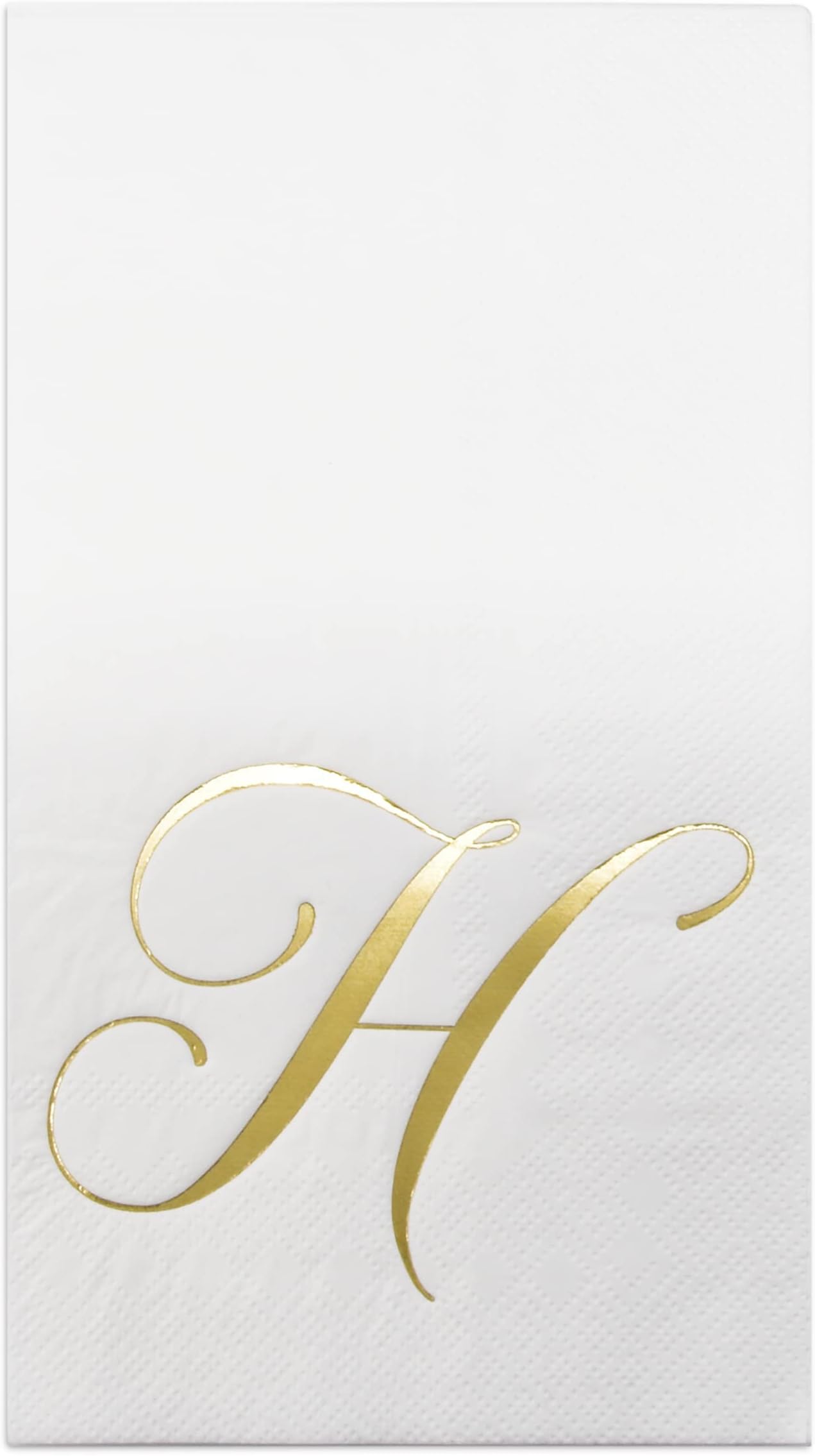 Amazon.com: Pasimy 100 Pcs Initial Napkins Monogram Guest Napkins Gold ...