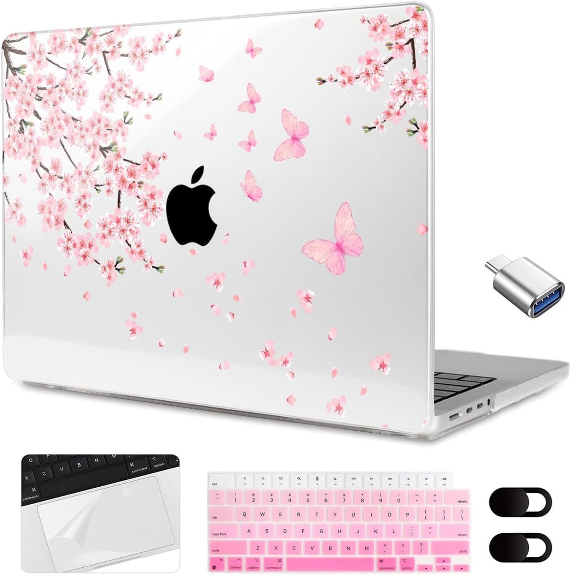 Amazon.com: MEEgoodo for M3 MacBook Pro 14 inch Case 2023 2021 A2918 ...
