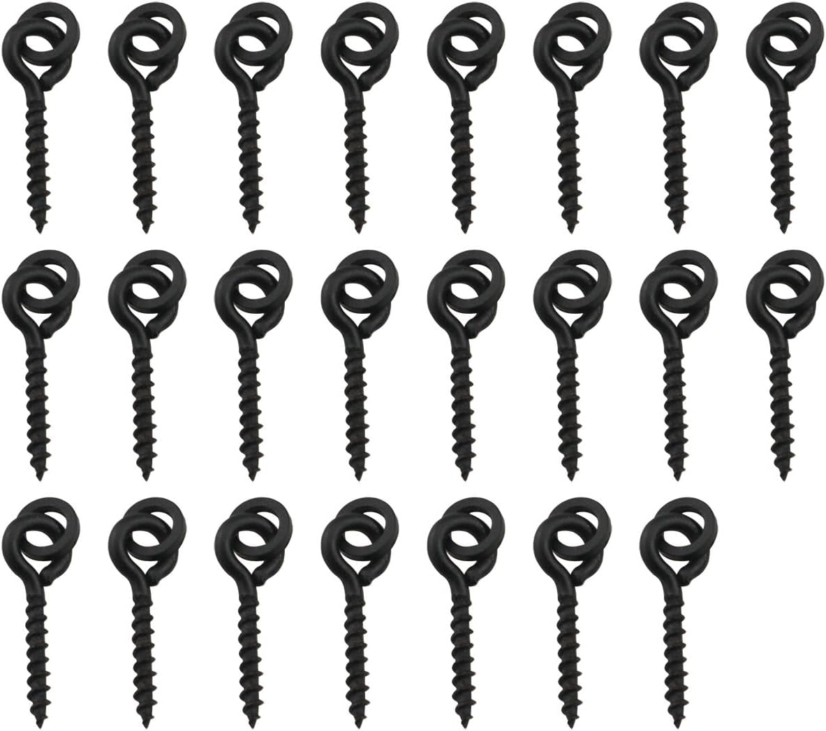 Amazon.com : Ruiwaer 20PCS Black Swivel Screws Fishing Lures Screws Pop ...