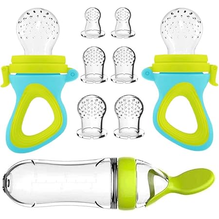 Amazon.com : Baby Food Feeder, Fresh Food - 2 Pack Fruit Feeder ...