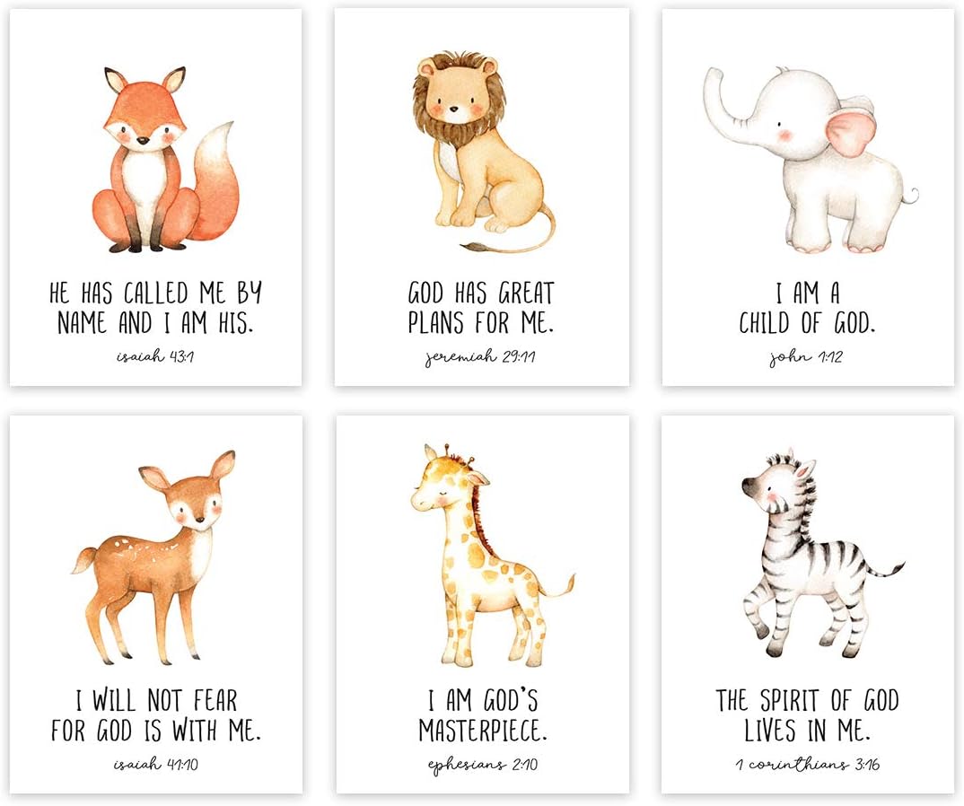 Amazon.com: Andaz Press Christian Bible Verses Quotes Nursery Kids ...