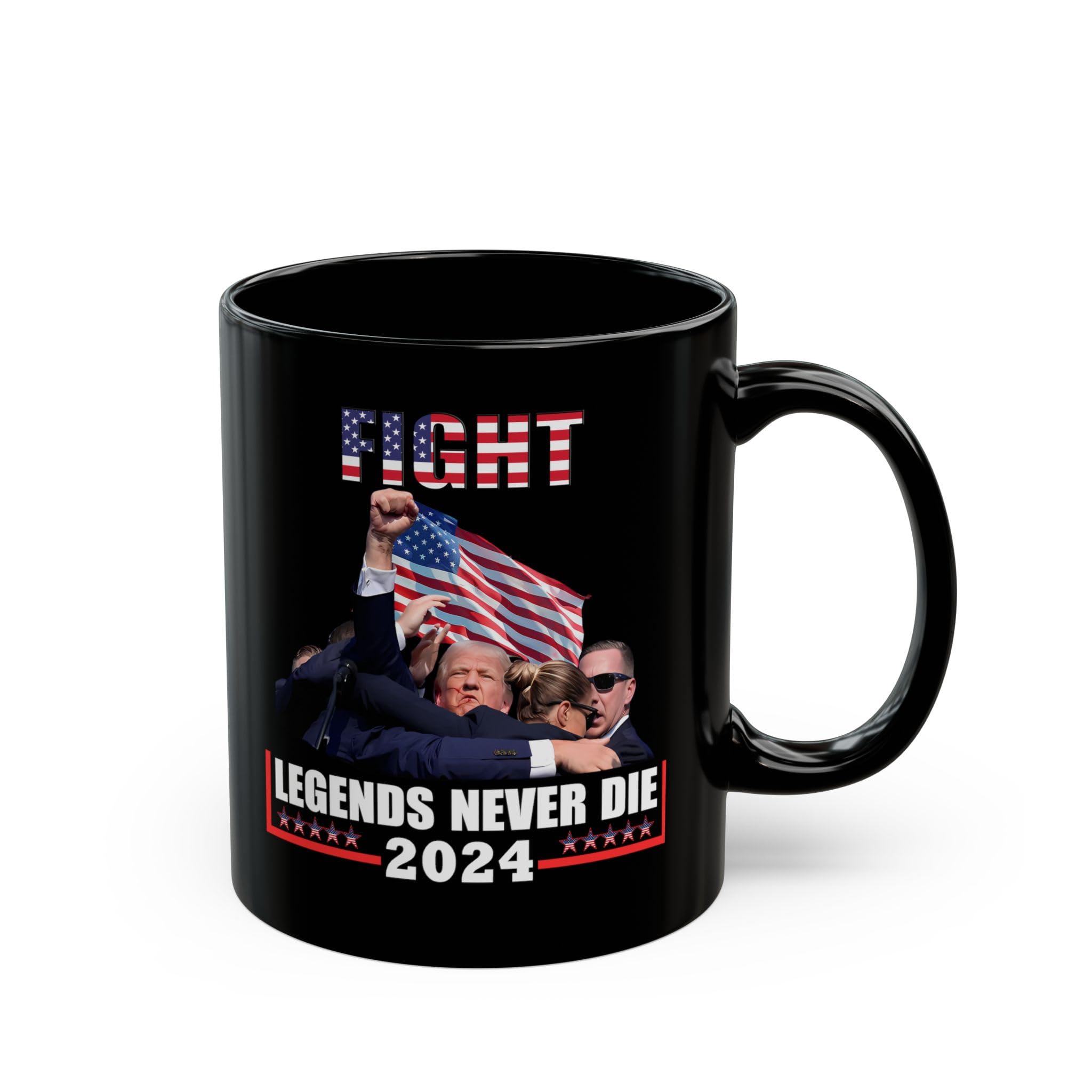 Amazon.com: Memimi Fight Legends Never Die 2024 Trump Shooting Coffee ...