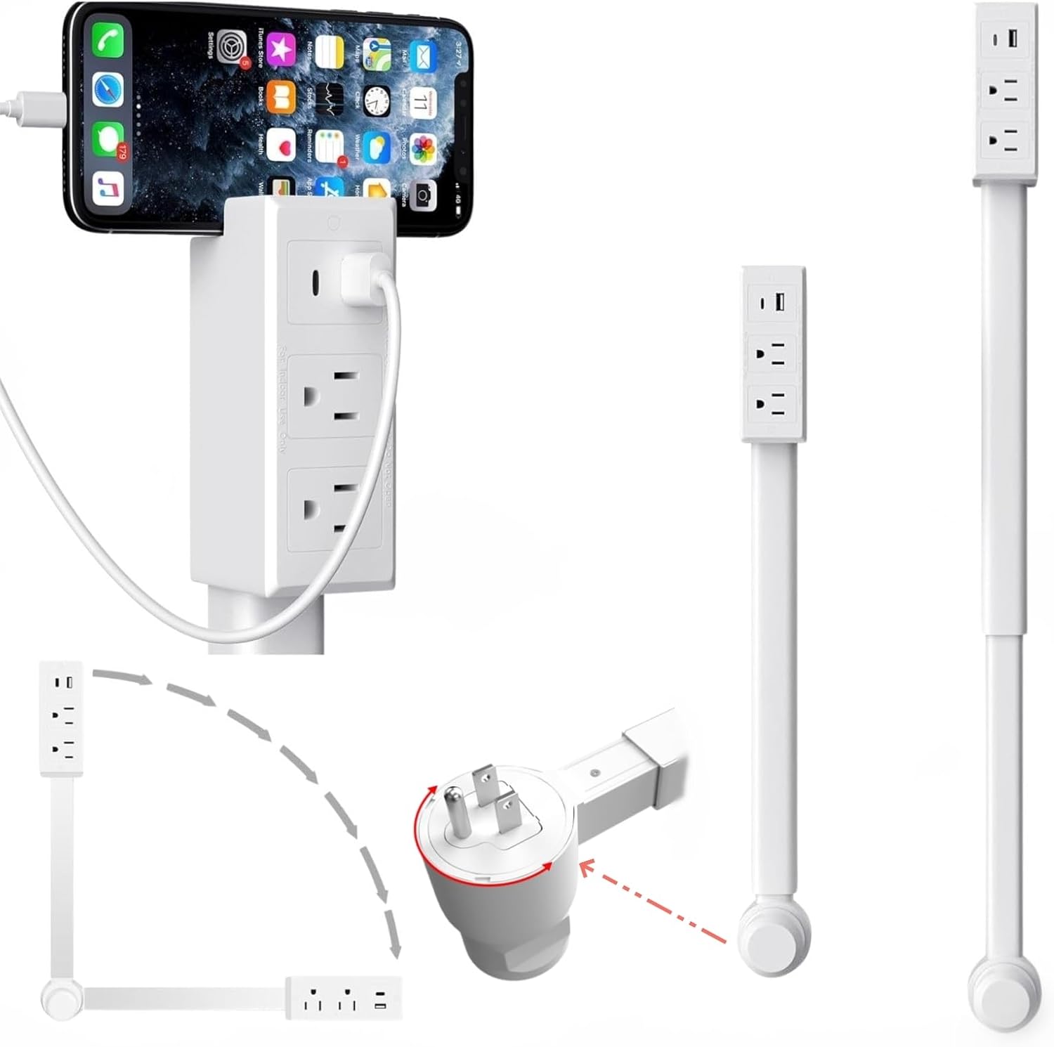 Electrical Outlet Extender Stick - Power Socket Expander,Extendable ...