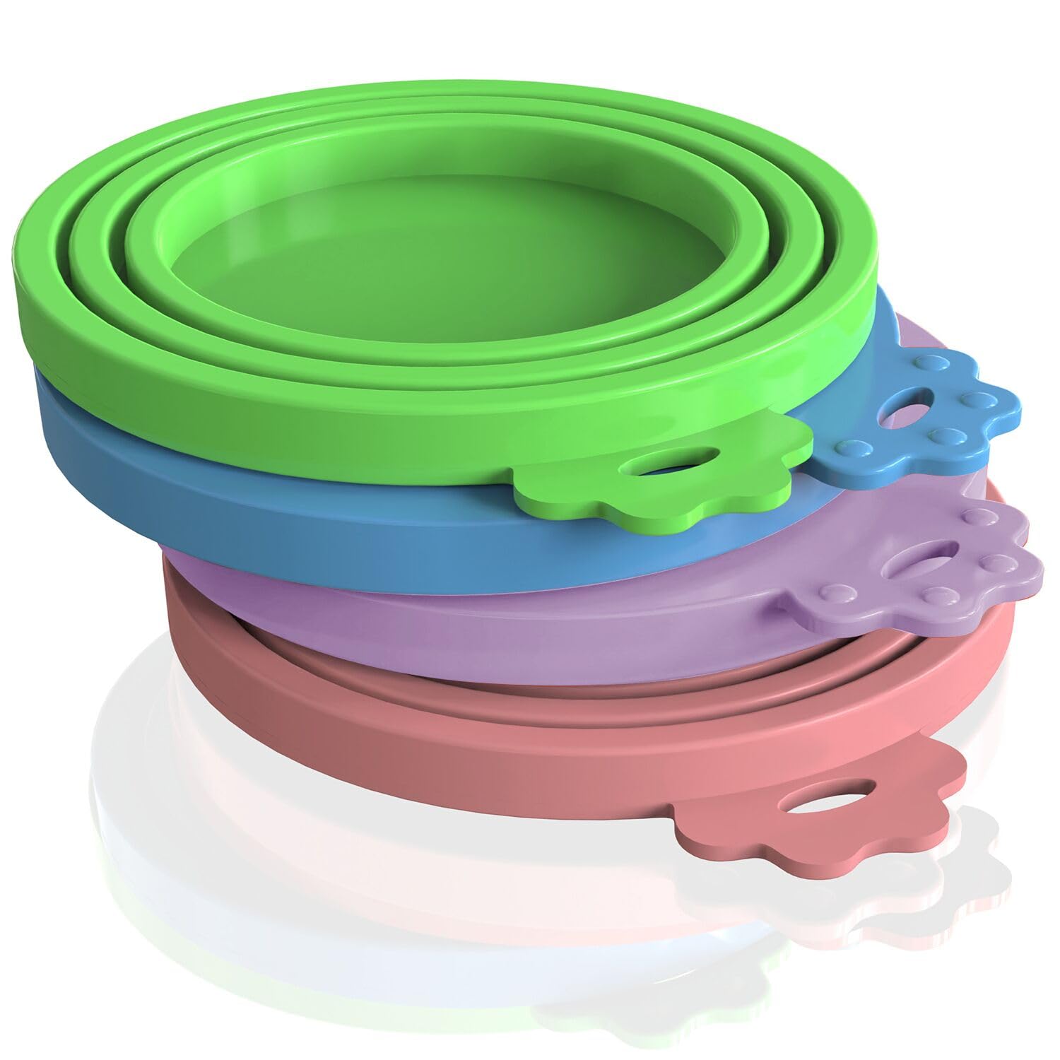 Amazon.com: WANBAO 4 Pack Silicone Pet Food Can Lids for 3 Standard ...