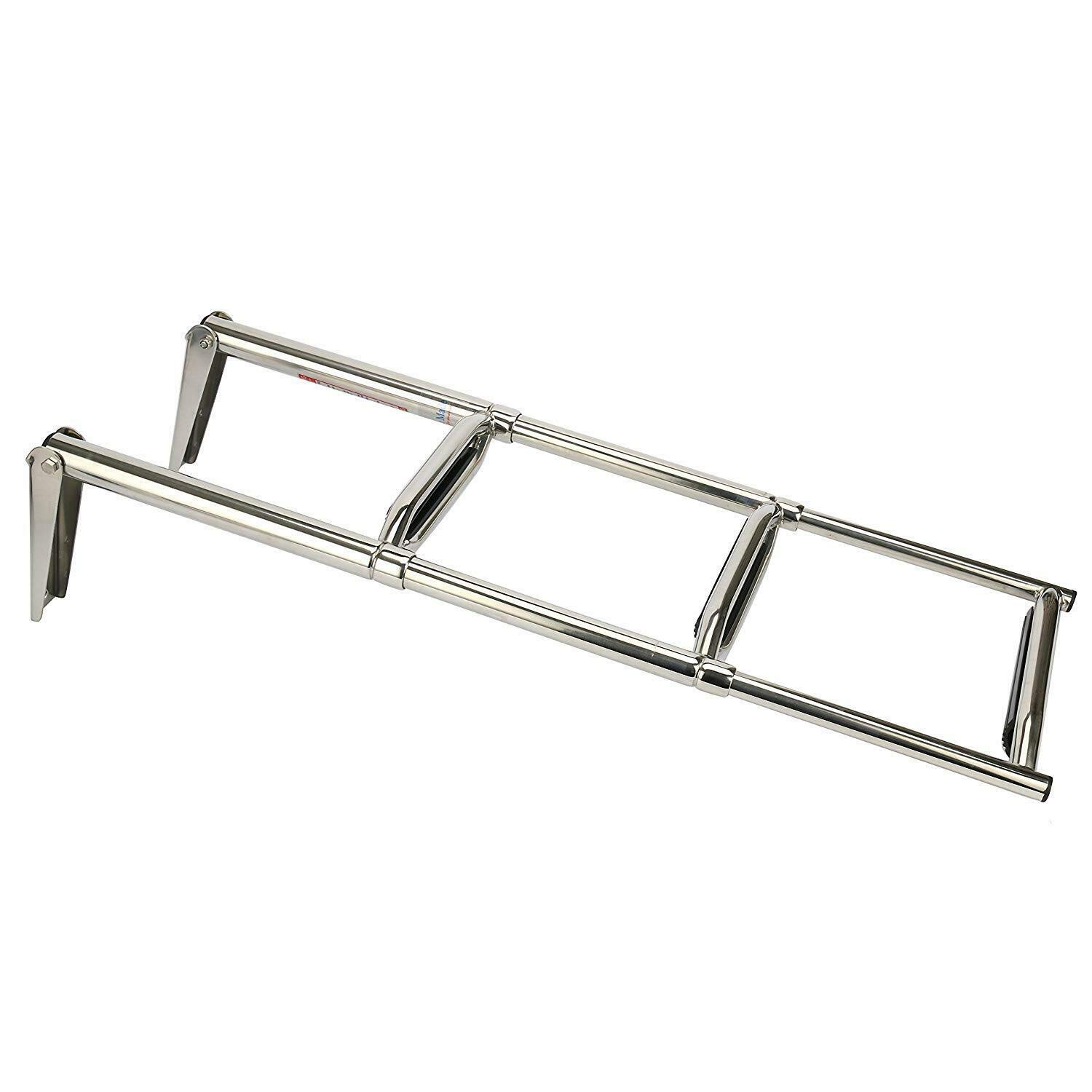 Stainless Steel Telescoping Swim Platform Ladder 3 Step Amarine Made 3 ...