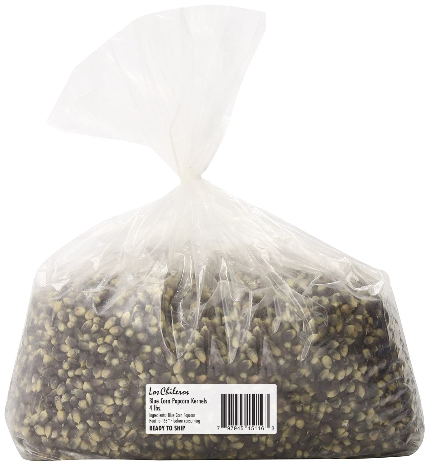 Amazon.com: Los Chileros Blue Corn Popcorn Kernel 4lb bulk bag