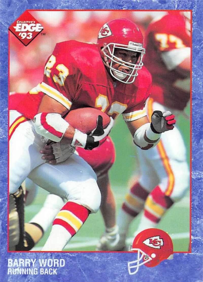 Amazon.com: 1993 Collector's Edge Football #102 Barry Word Kansas City ...