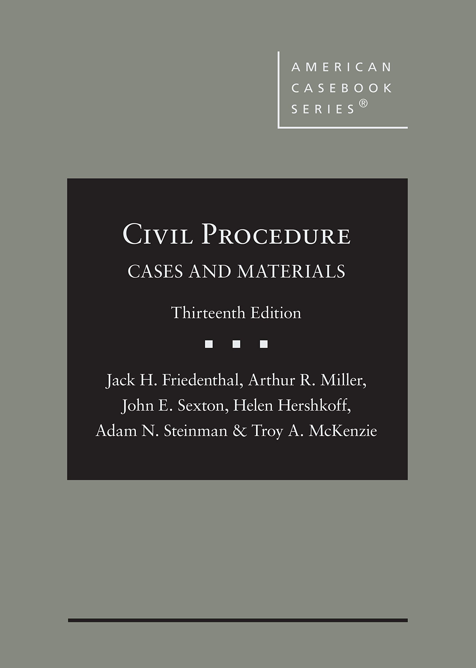 Amazon.com: Civil Procedure: Cases and Materials (American Casebook ...