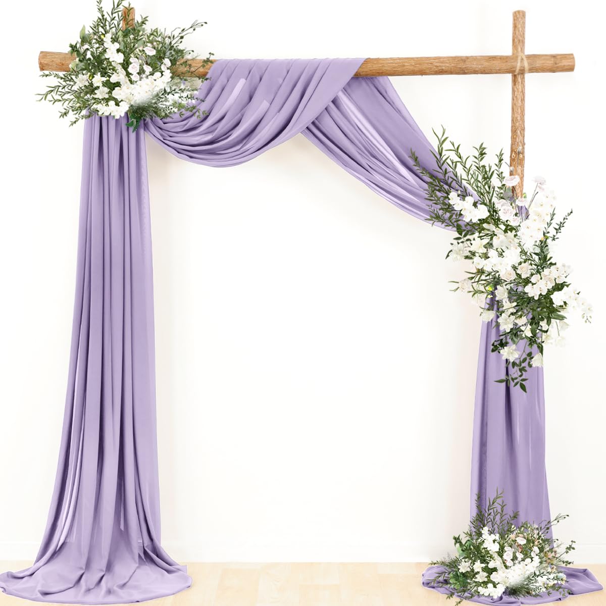 Amazon.com: LINXTAR 1 Panel Lilac Wedding Arch Drapery 6 Yards Long and ...