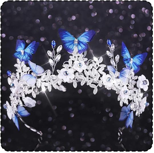 Amazon.com: Unicra Butteryfly Silver Tiaras and Crowns Leaf Queen Crown ...