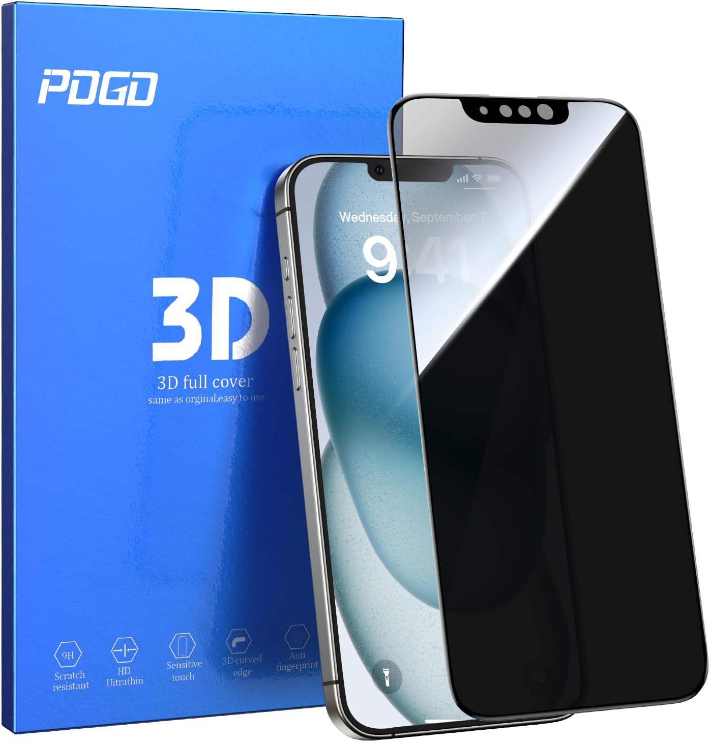 Amazon.com: TOCOL for iPhone 14 Pro Max Privacy Screen Protector [True ...