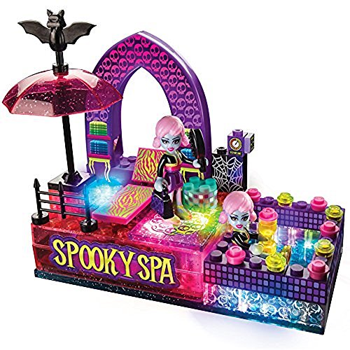 Lite Brix Toy – Moonlight Monsters Spooky Spa Playset – Create and ...