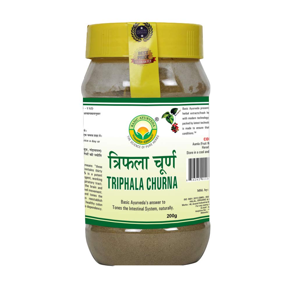 Buy BASIC AYURVEDA Triphala Churna 200gm | Ayurvedic Supplements For ...
