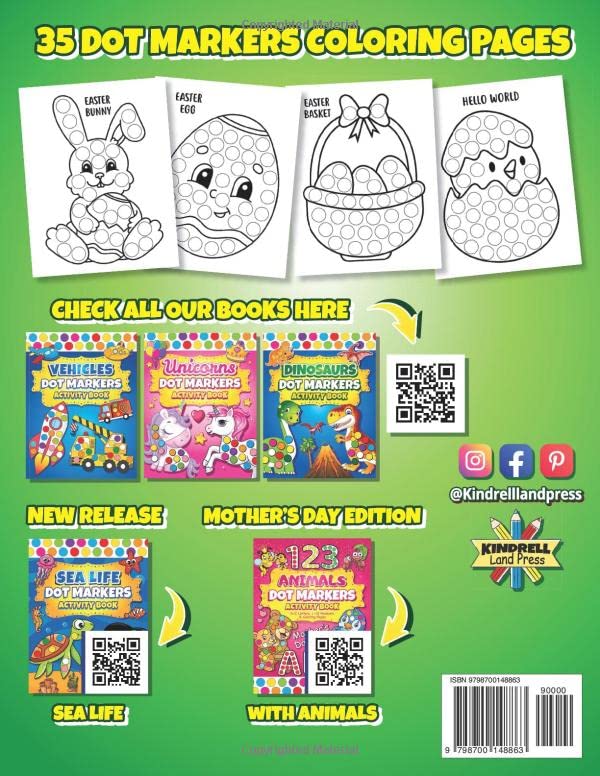 Snapklik.com : Dot Markers Activity Book Easter: Easy Guided BIG DOTS ...