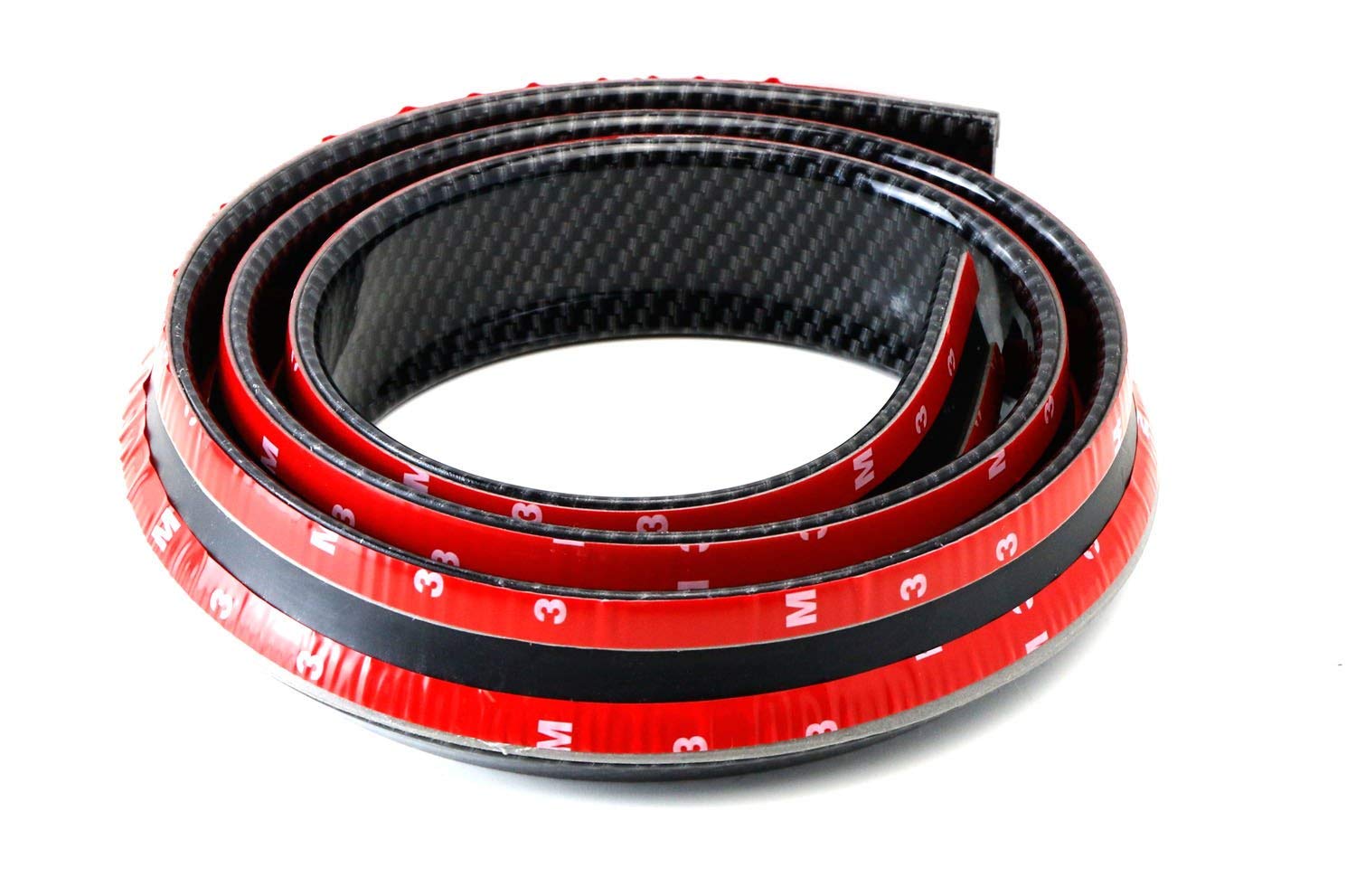 iJDMTOY 55-Inch Add-On 3D PU Rear Trunk Lip or Roof Spoiler Sticker Bar ...