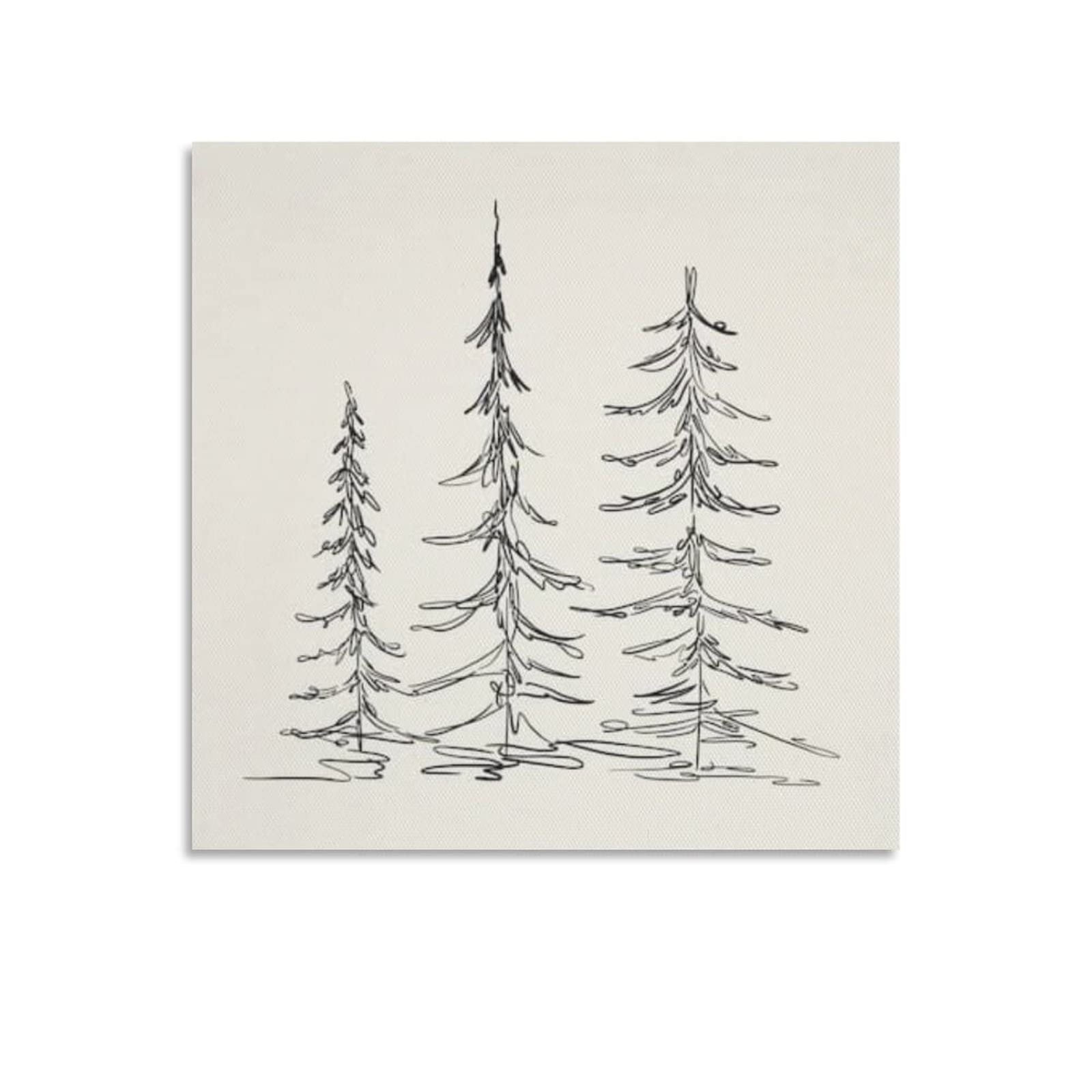 Pine Tree Drawing Tattoo
