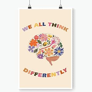 Amazon.com: LRWTSCH Growth Mindset Mental Health Canvas Print Poster ...