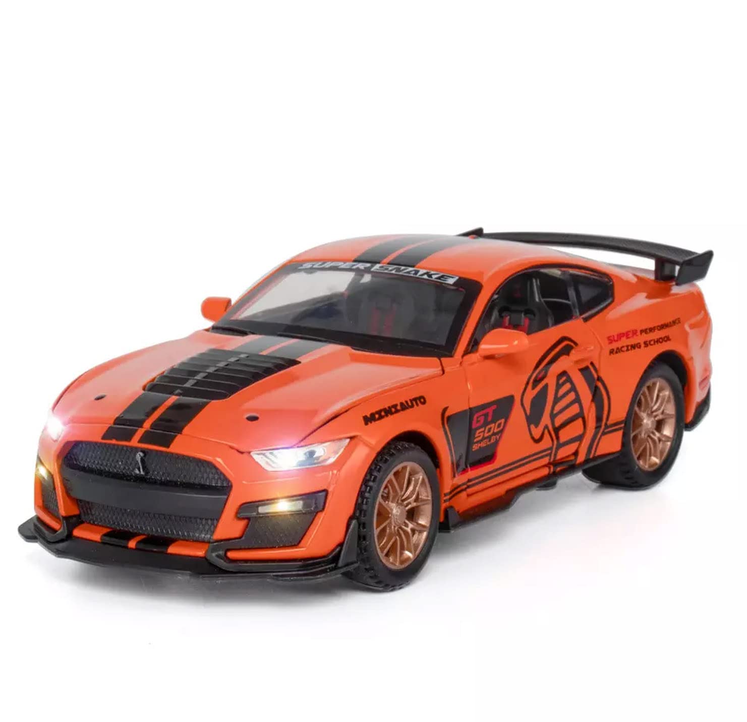 Minixeal 1/32 Diecast Mustang GT500 Cobra Alloy Metal Pull Back Die ...