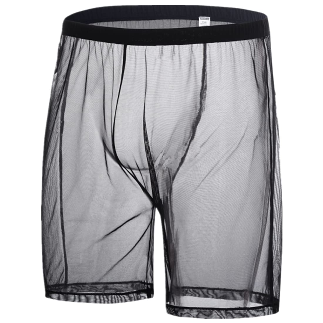 Buy ZONBAILONMens Sexy Mesh Sheer See Through Shorts Boxer Underwear ...