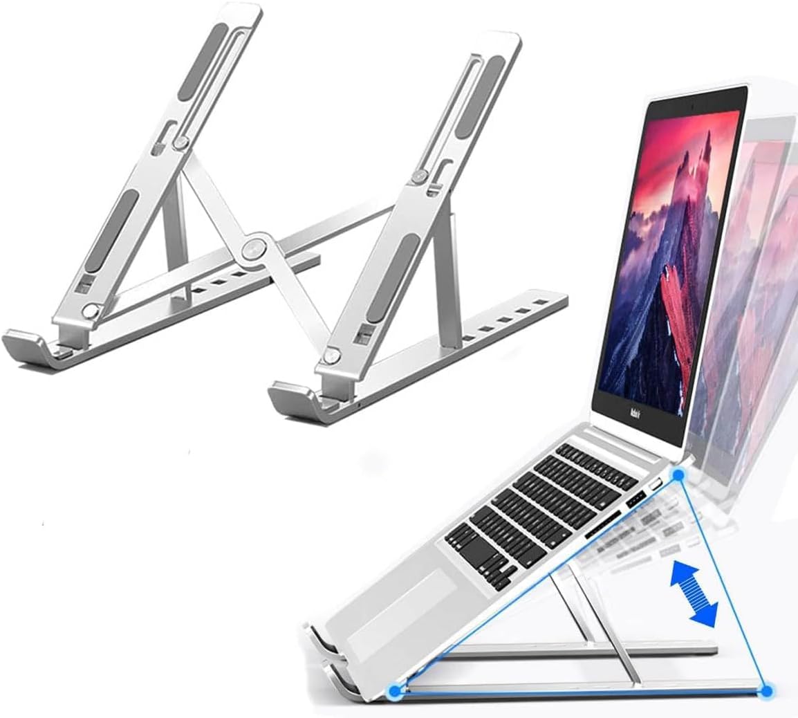 KRABERS ABS Plastic Laptop Stand Foldable Portable Tabletop Laptop ...