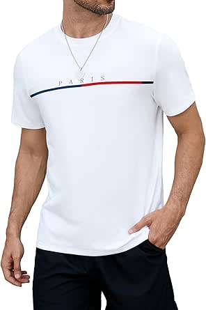 SOLY HUX Men's Graphic Tees Letter Print Short Sleeve Round Neck T-Shirt Tops | Amazon.com