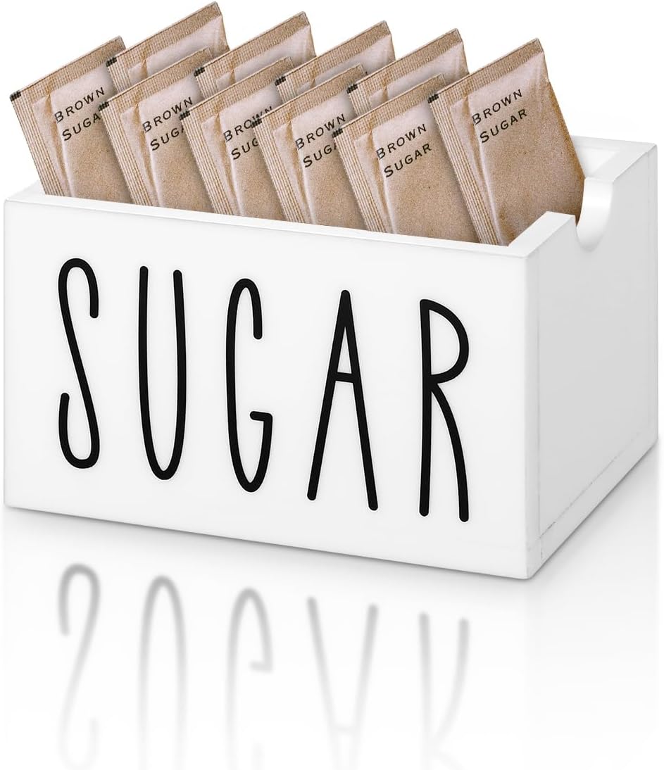 Amazon.com: MOJIEZUO Sugar Packet Holder for Coffee Bar, Acrylic Sugar ...
