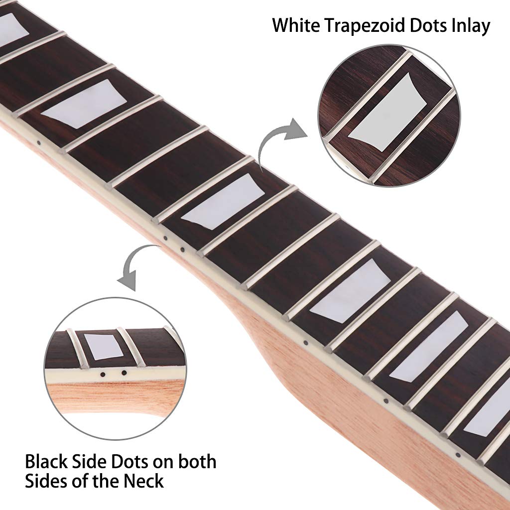 Snapklik.com : Alnicov Electric Guitar Neck DIY For Gibson LP Guitars ...