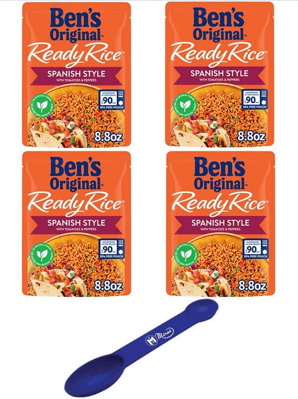 Amazon.com: (Pack of 4) Bens Original Ready Rice Pouch Spanish Style ...