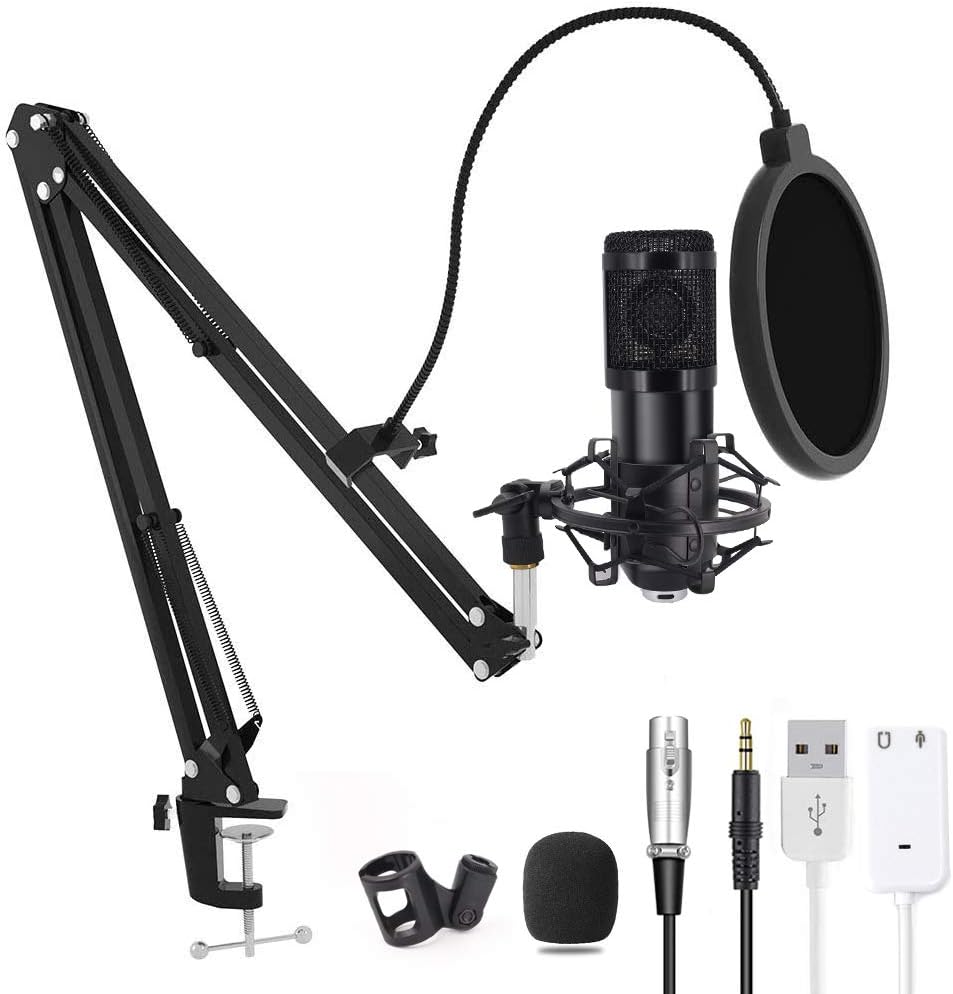 USB Microphone, Professional 192kHz/24Bit Plug & Play PC Computer ...