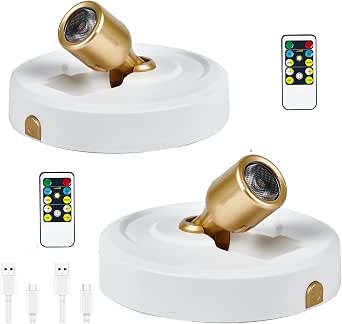 Wireless LED Spot lights Indoor with Rechargeable Battery Operated ...