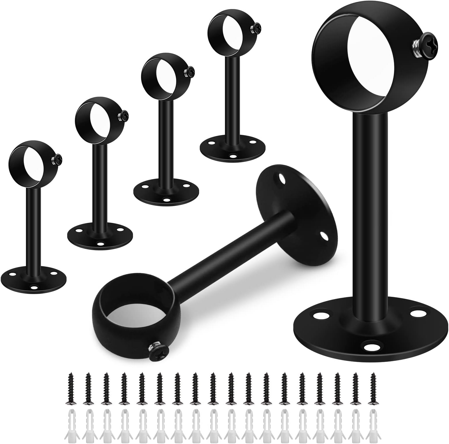 Amazon.com: Curtain Rod Bracket 4pcs Curtain Hook Accessories Middle ...